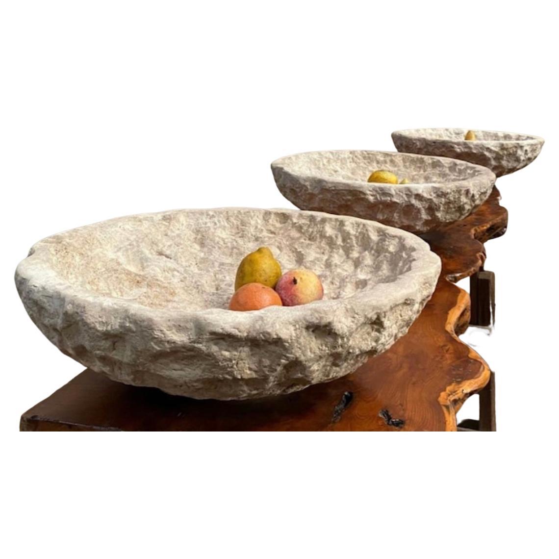 Jacques Bowl, Porous Stone Bowl For Sale at 1stDibs