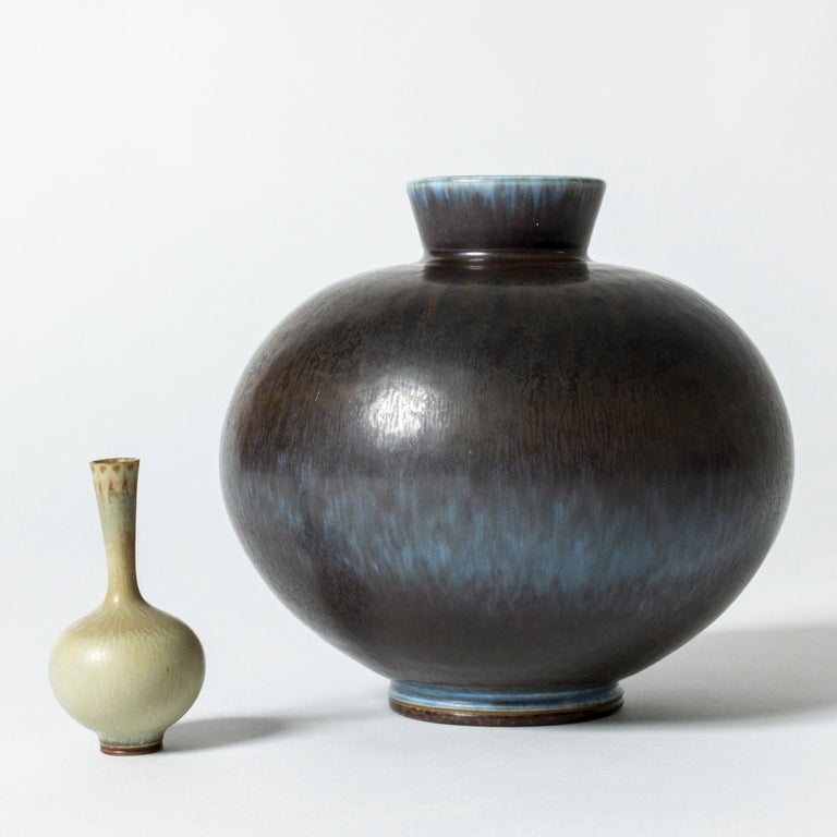 Large Stoneware Vase by Berndt Friberg for Gustavsberg, Sweden, 1978 ...