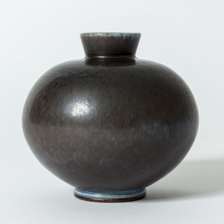 Large Stoneware Vase by Berndt Friberg for Gustavsberg, Sweden, 1978 ...