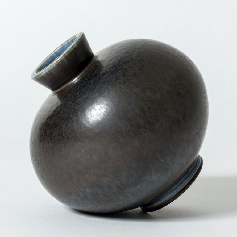 Large Stoneware Vase by Berndt Friberg for Gustavsberg, Sweden, 1978 ...