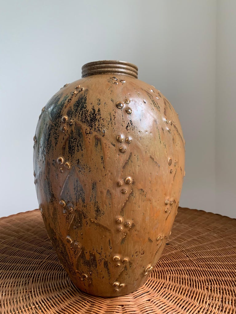 Large Stoneware Vase by Saxbo at 1stDibs