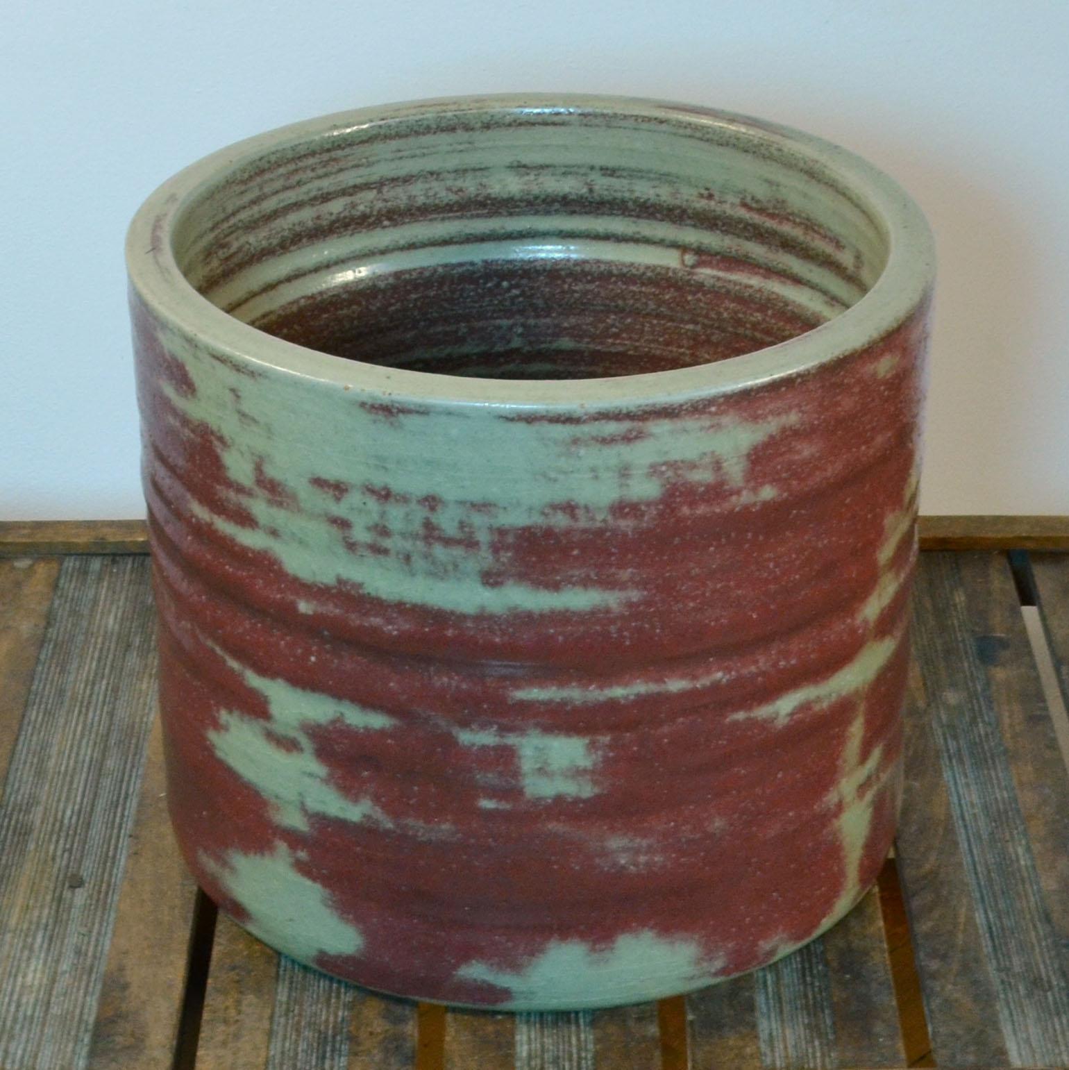 Large Studio Pottery Plant Pot by Mobach, 1980s For Sale at 1stDibs