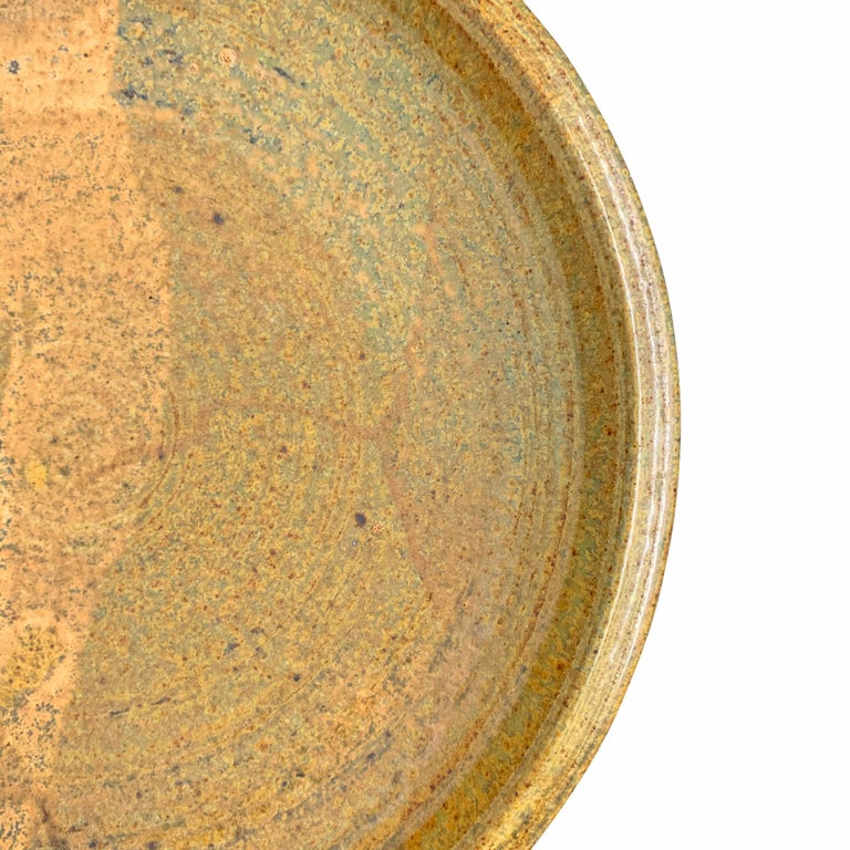 Large Studio Pottery Platter at 1stDibs