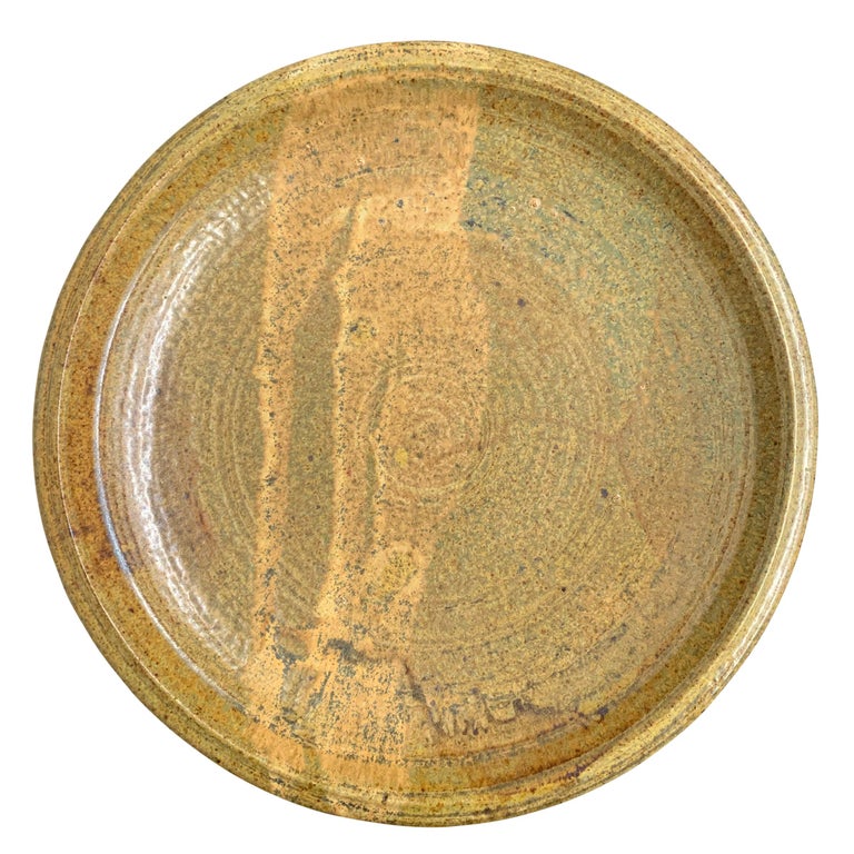 Large Studio Pottery Platter at 1stDibs