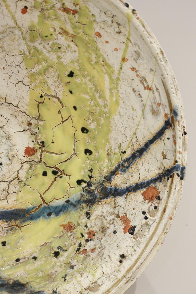 Large Studio Pottery Wall Charger by Nigel Hoyle at 1stDibs