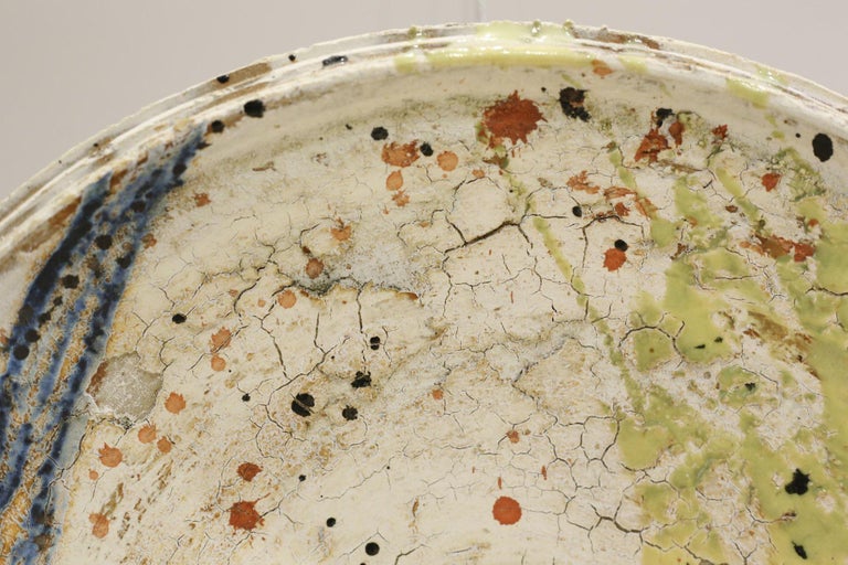 Large Studio Pottery Wall Charger by Nigel Hoyle at 1stDibs