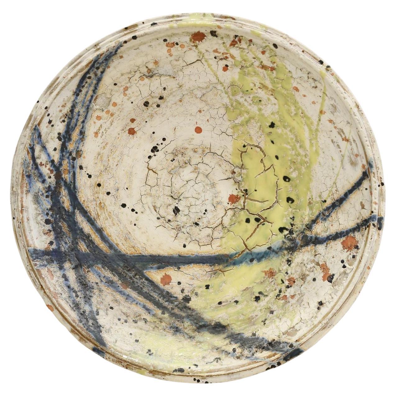 Large Studio Pottery Wall Charger by Nigel Hoyle at 1stDibs
