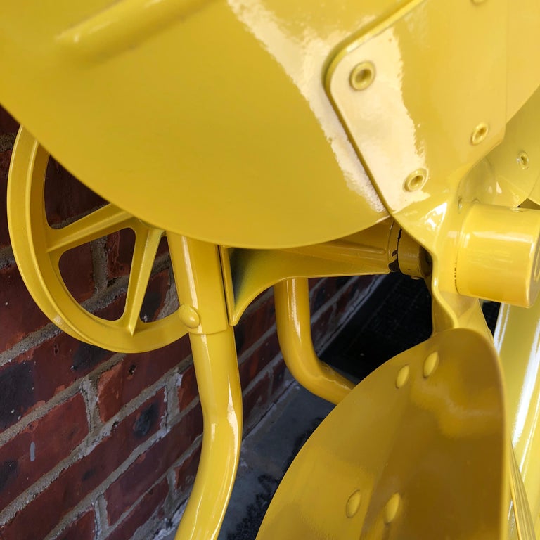 Large Sunshine Yellow Powder-Coated Industrial Fan For Sale at 1stDibs ...