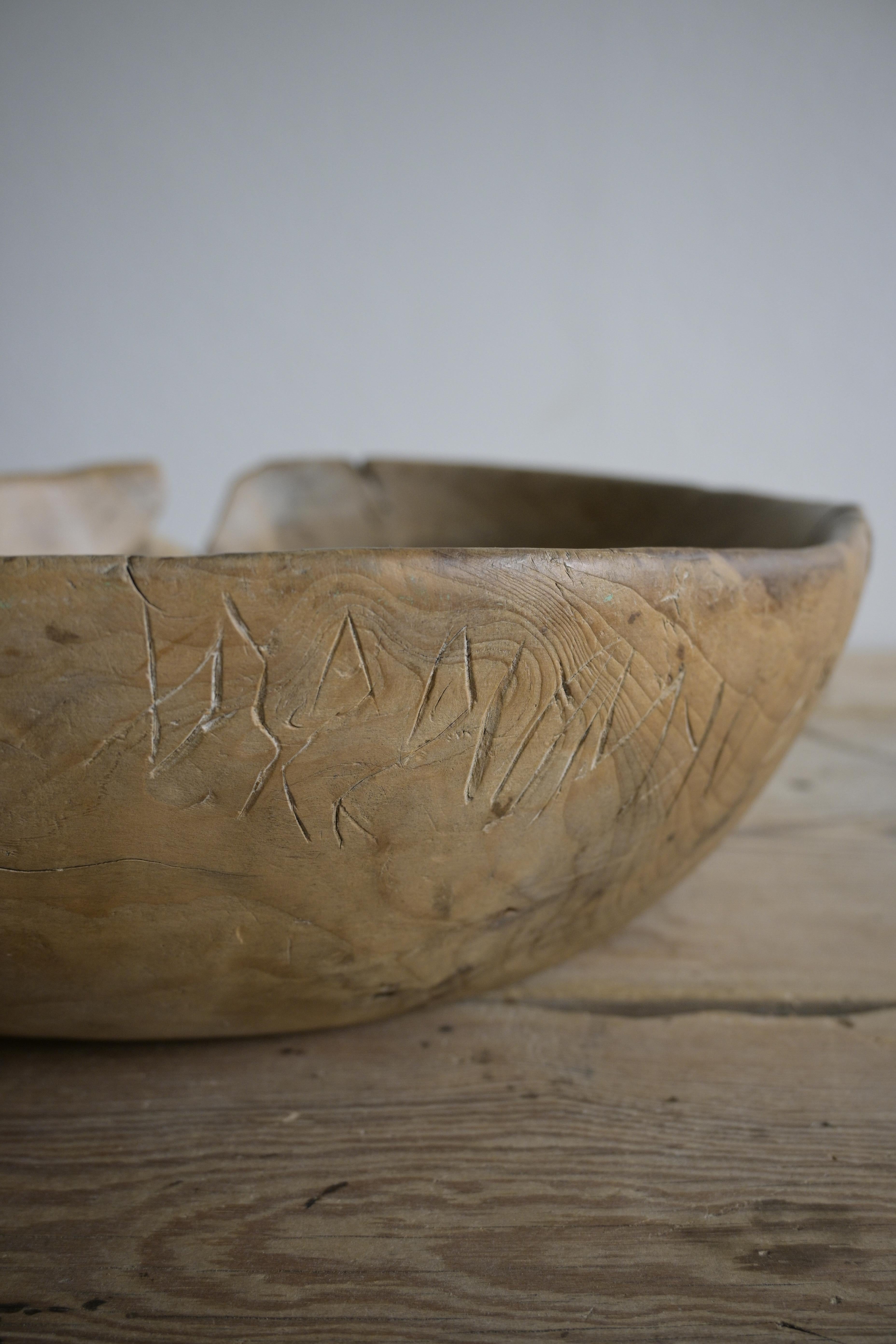 Large Swedish Burl Birch Bowl, ca 1830 For Sale at 1stDibs