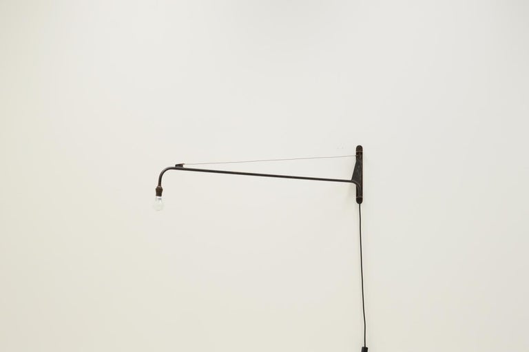 Large Swing-Jib lamp by Jean Prouvé, 1950s France. For Sale at 1stDibs
