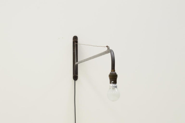 Large Swing-Jib lamp by Jean Prouvé, 1950s France. For Sale at 1stDibs