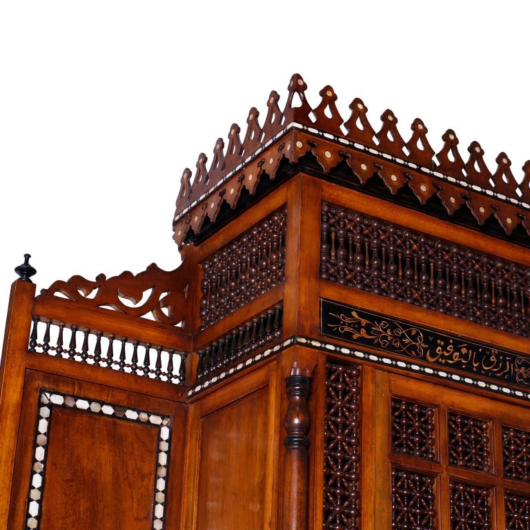 Large Syrian Inlaid Cabinet at 1stDibs
