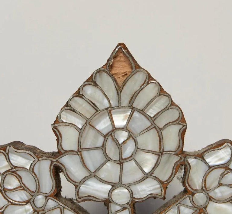 Large Syrian Mother of Pearl Inlaid Mirror For Sale at 1stDibs