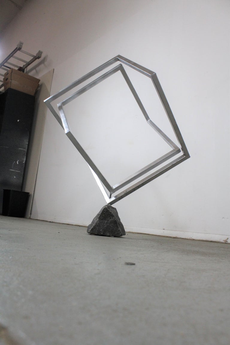 Mid-Century Modern Style 3D Cube Sculpture For Sale at 1stDibs