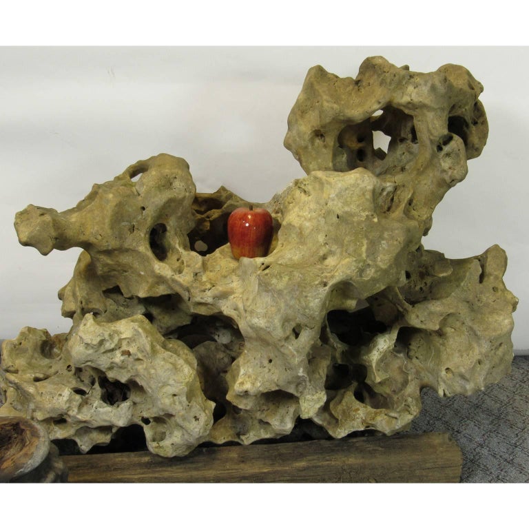 Large Taihu Gongshi Scholar Stone at 1stDibs