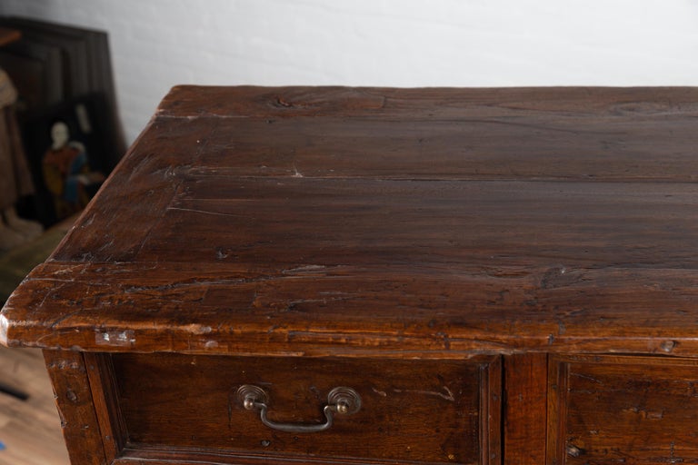 Large Teak Cabinet from Java, with Four Drawers and Four Sets of Double ...