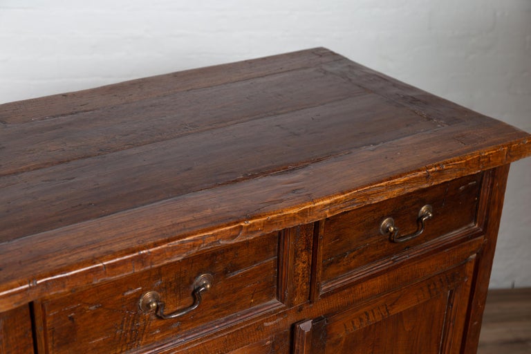 Large Teak Cabinet from Java, with Four Drawers and Four Sets of Double ...