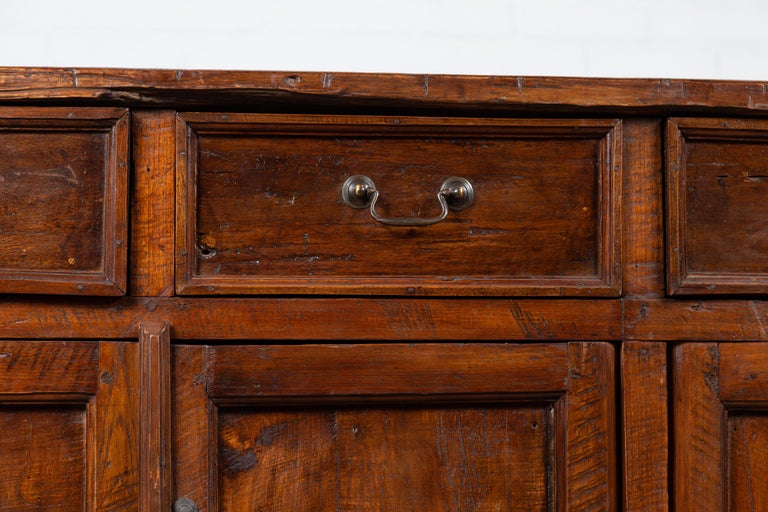 Large Teak Cabinet from Java, with Four Drawers and Four Sets of Double ...