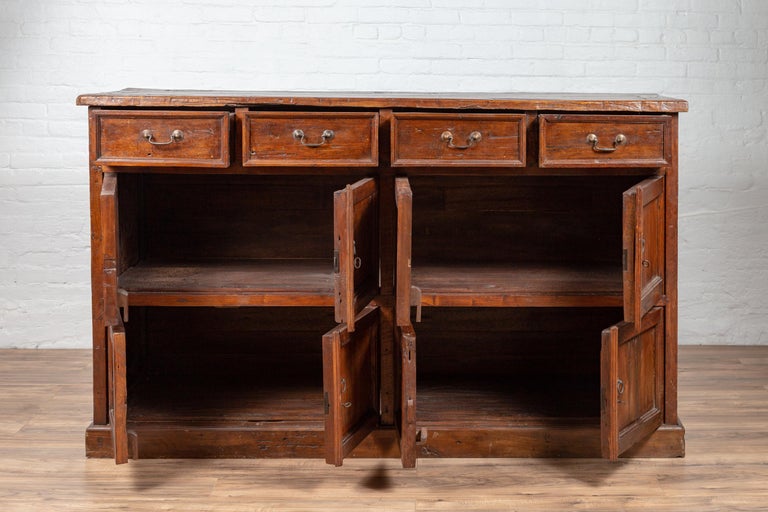Large Teak Cabinet from Java, with Four Drawers and Four Sets of Double Doors For Sale at ...