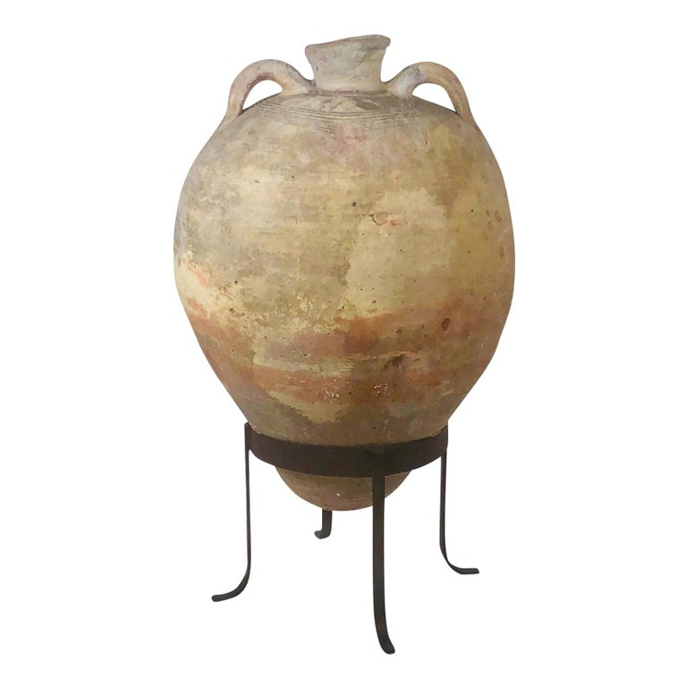 Large Terra Cotta Amphora, Spain, circa 14th Century at 1stDibs