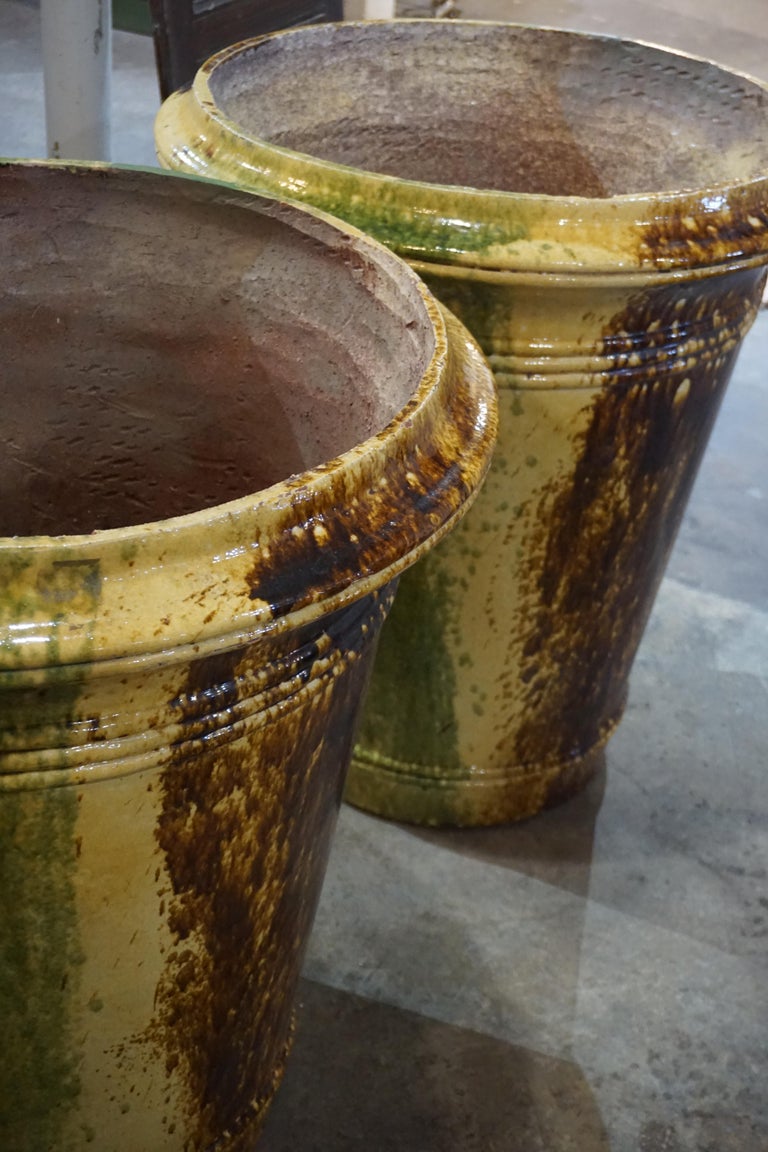 Large Terracotta Art Deco Pot For Sale at 1stDibs