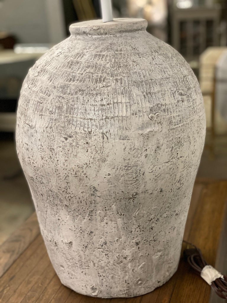Large Terracotta Jar Lamp/Base Only For Sale at 1stDibs | terracotta ...