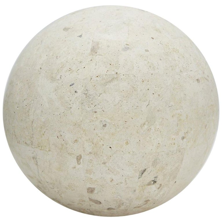Large Tessellated Matte Mactan Stone Sphere - 10.5 in. Diameter For ...