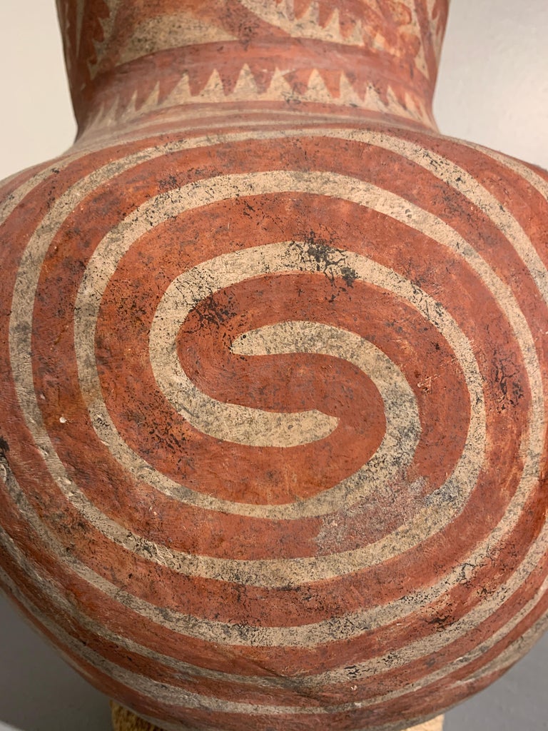 Large Thai Ban Chiang Painted Pottery Vessel, Late Period, circa 300 BC ...