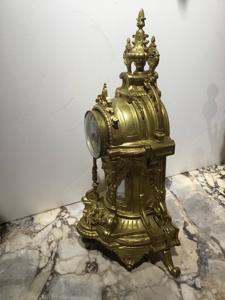 Large Three-Piece French 19th Century Clock/Garniture Set Louis XVI ...