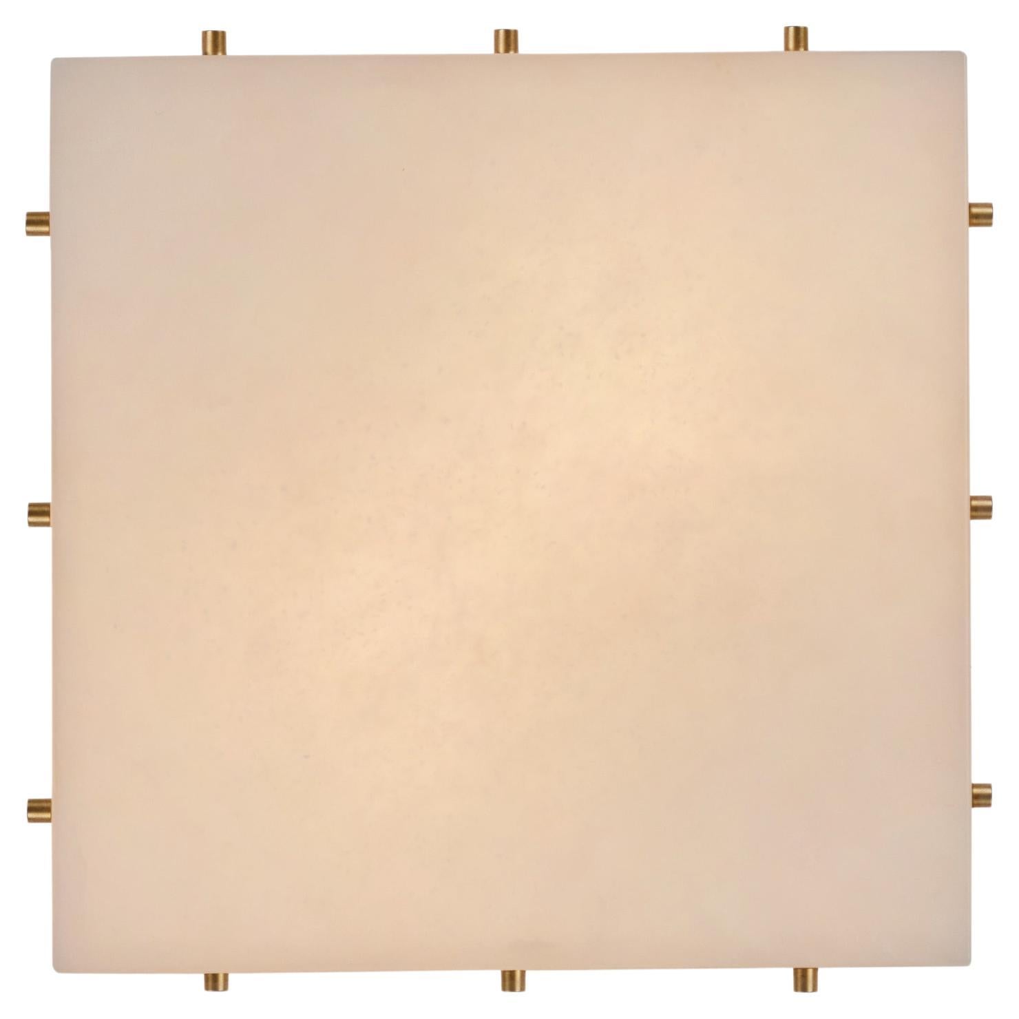 Large 'Titan 4' Alabaster Wall or Ceiling Lamp in the Manner of Pierre ...