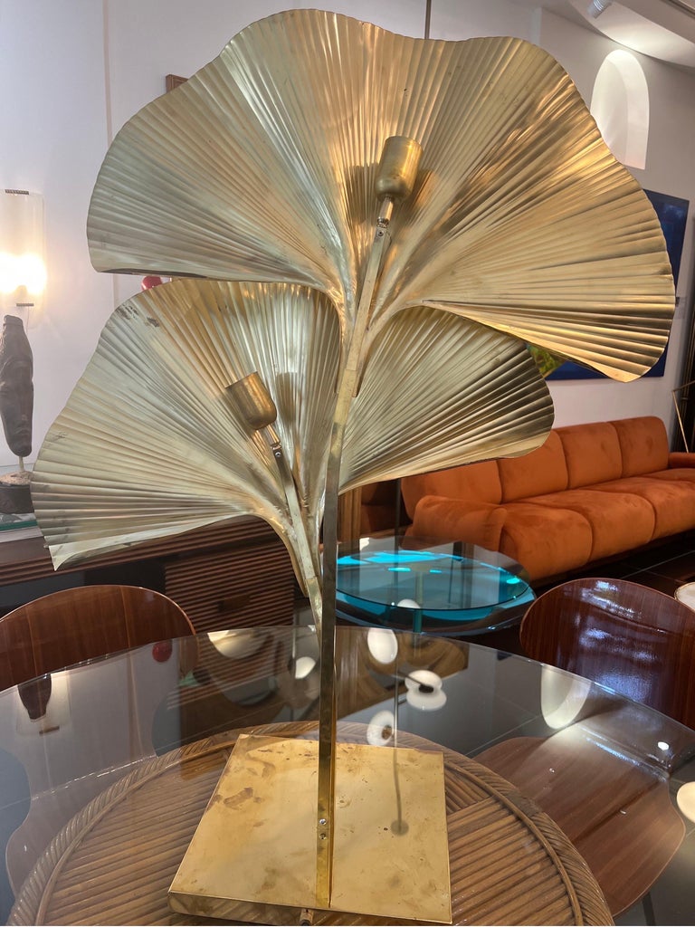 Large Tommaso Barbi Ginkgo Table Lamp For Sale at 1stDibs
