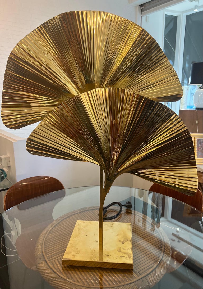 Large Tommaso Barbi Ginkgo Table Lamp For Sale at 1stDibs