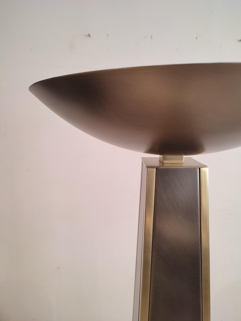 Large Torchiere Floor Lamp from Belgochrom For Sale at 1stDibs
