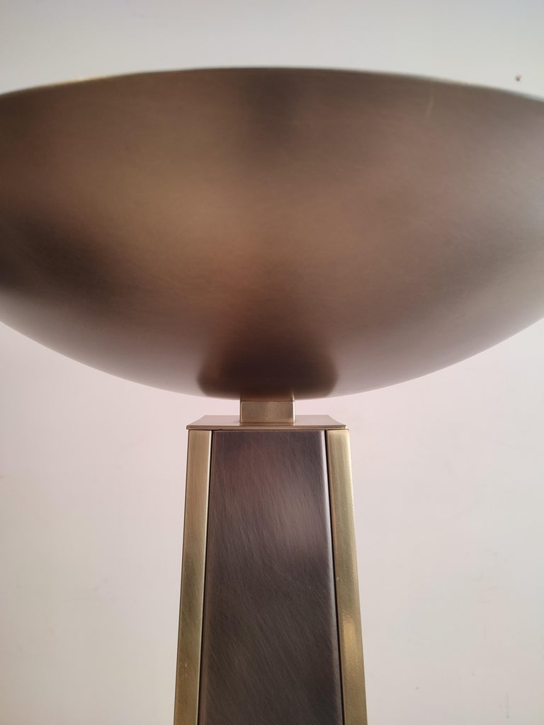 Large Torchiere Floor Lamp from Belgochrom For Sale at 1stDibs