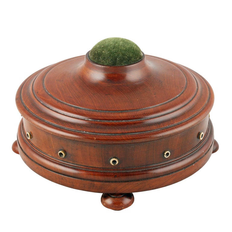 Large Treen Sewing and Bobbin Stand at 1stDibs