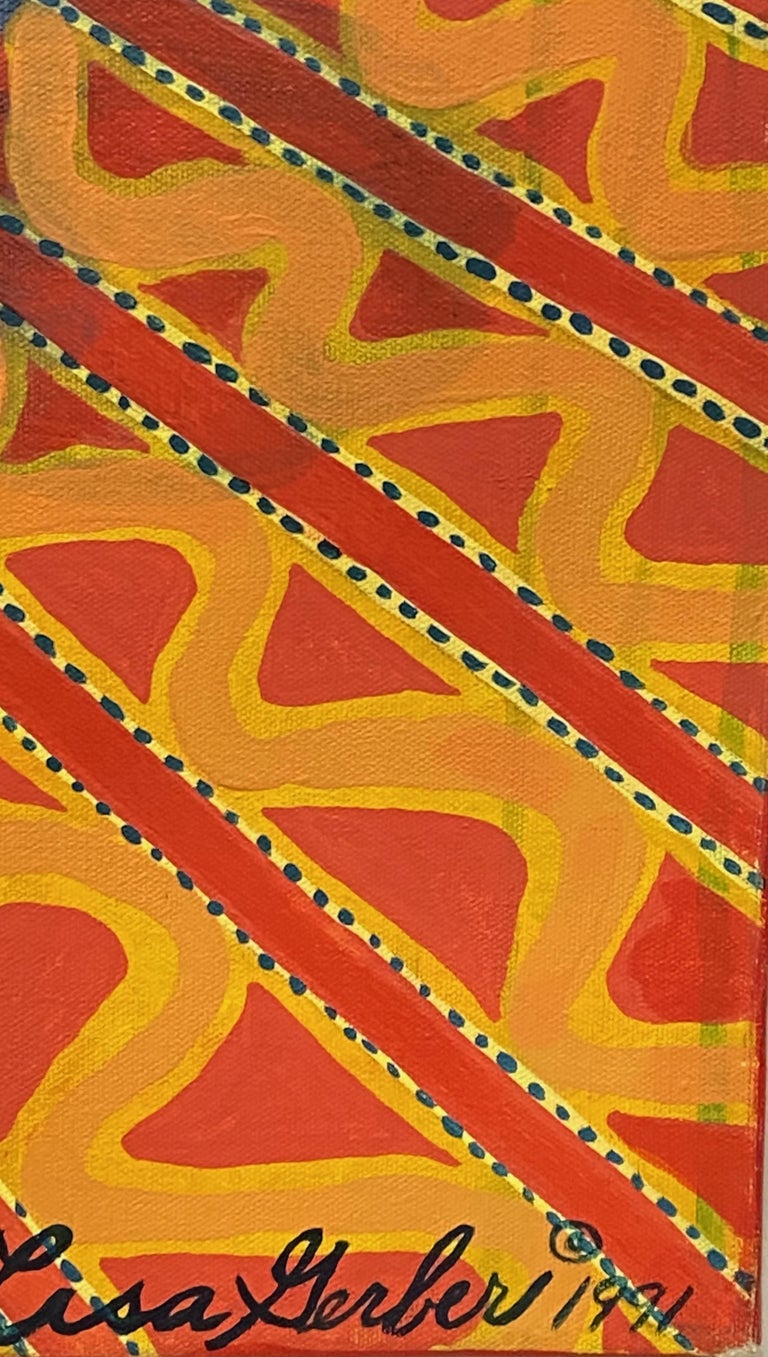 Large Tropical Style Painting signed Lisa Gerber, 20th Century For Sale ...