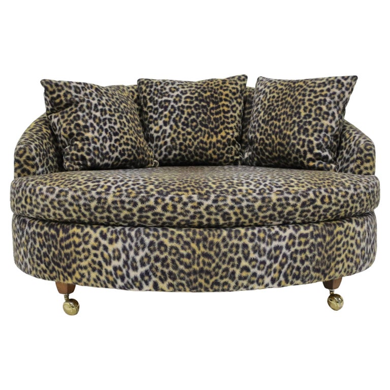 Large Tub Chair in Style of Adrian Pearsall on Casters For Sale at 1stDibs