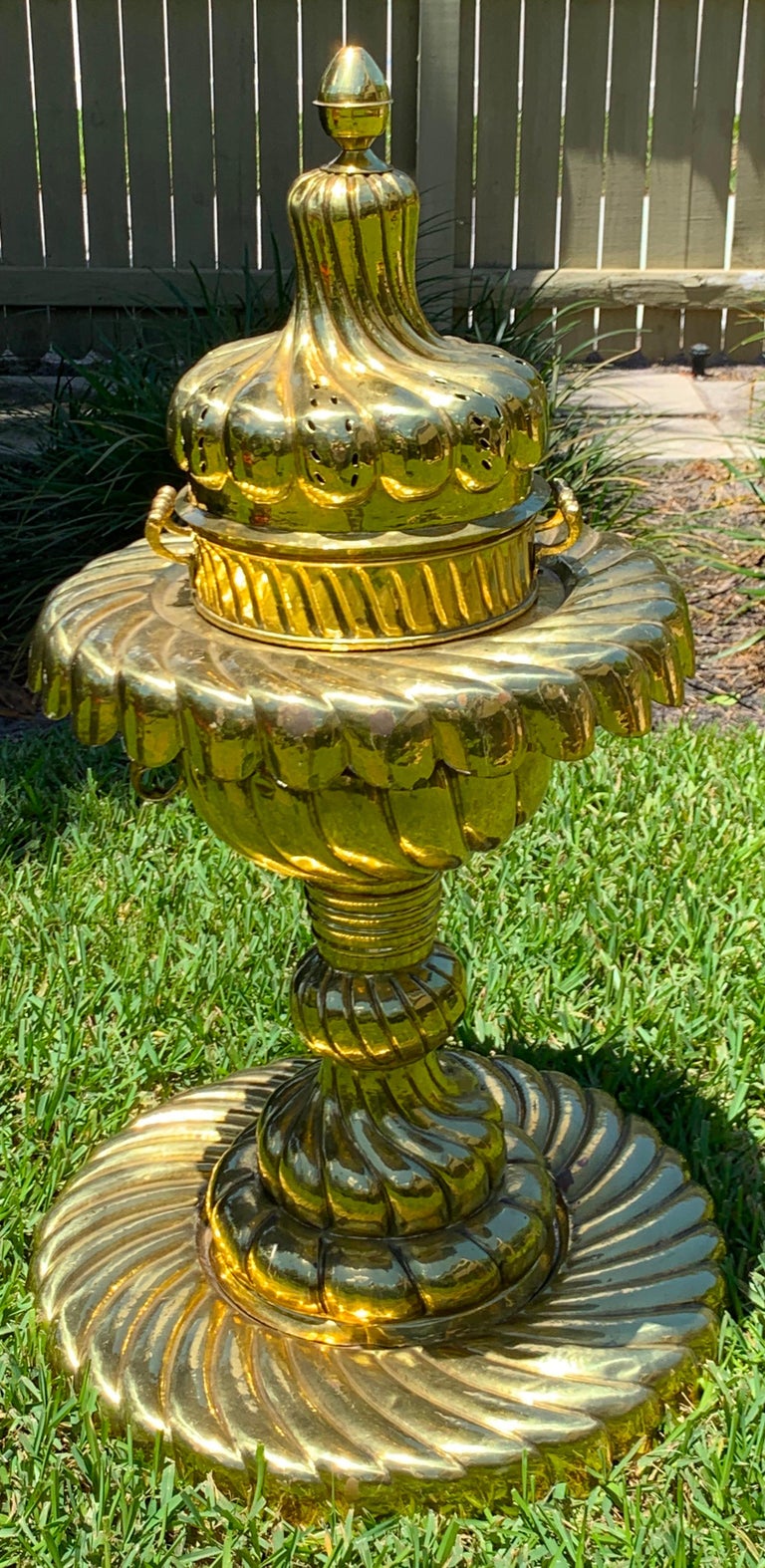 Large Turkish Spiral Brass Brazier For Sale at 1stDibs | turkish ...