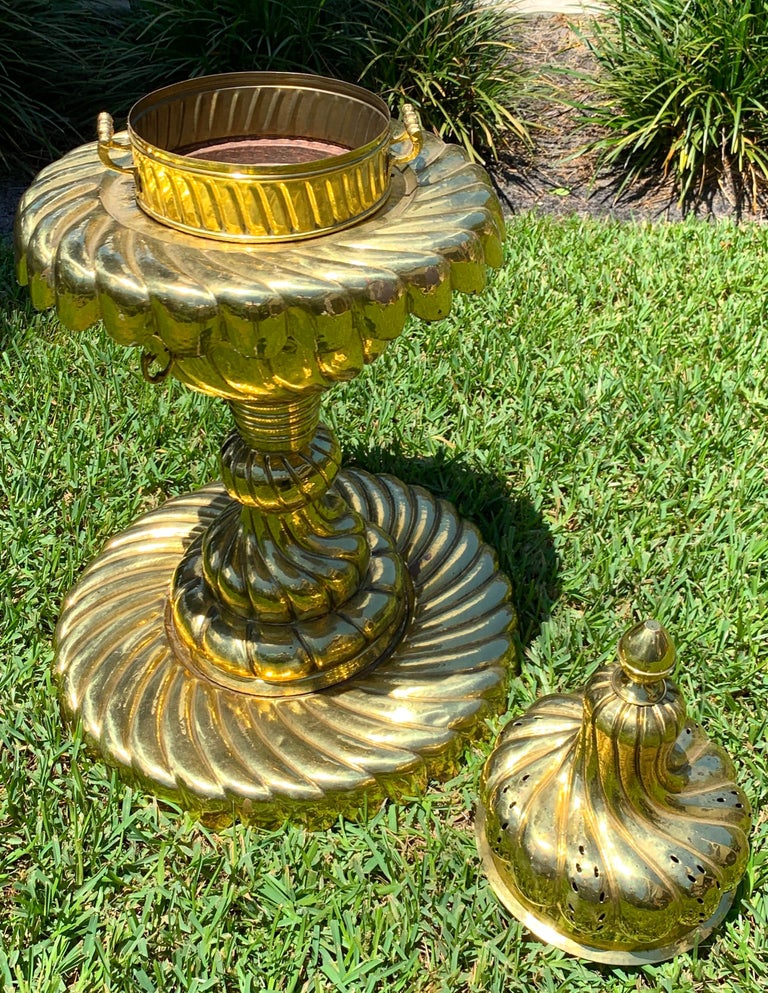 Large Turkish Spiral Brass Brazier For Sale at 1stDibs | turkish ...