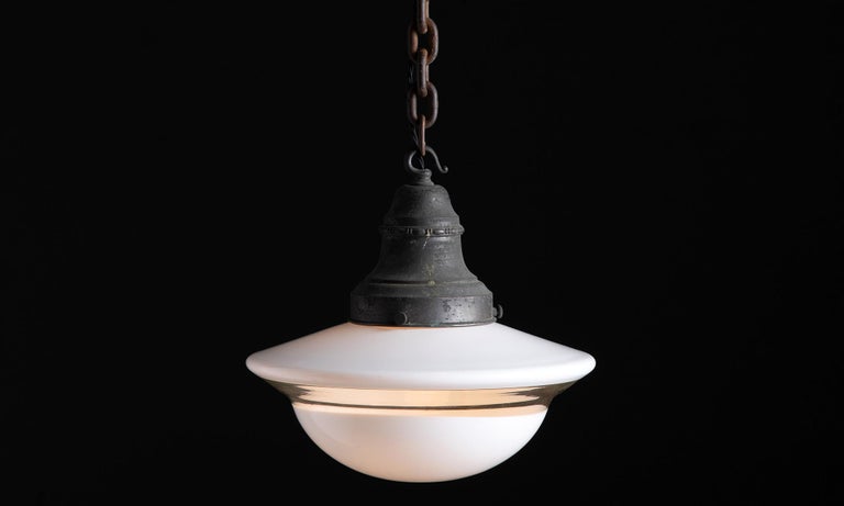 Large Two Tone Pendant, England circa 1920 For Sale at 1stDibs