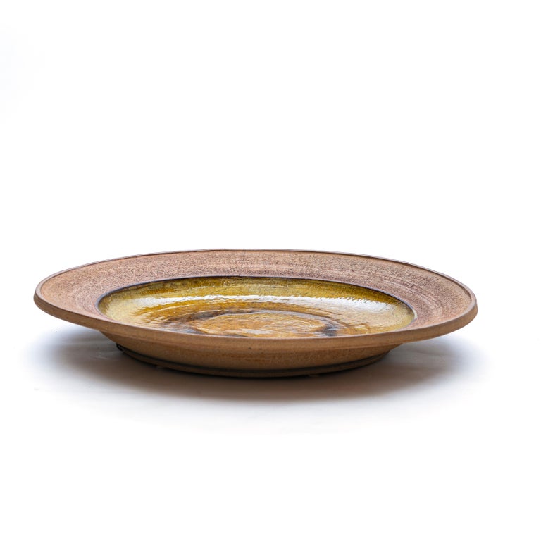 Large Unique Kähler Stoneware Dish For Sale at 1stDibs
