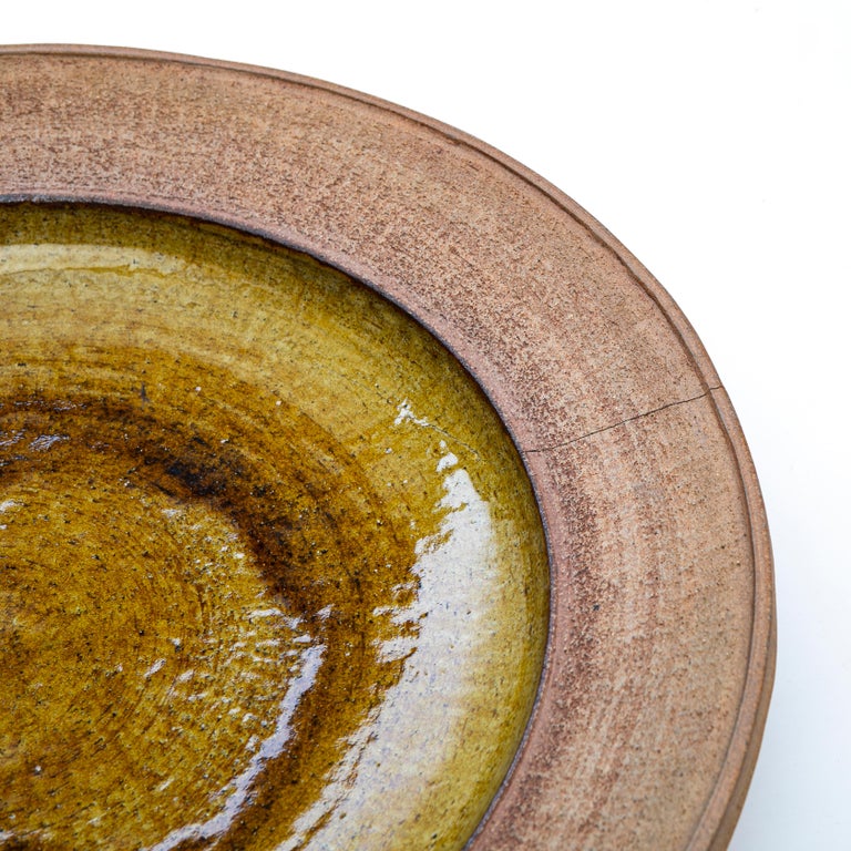 Large Unique Kähler Stoneware Dish For Sale at 1stDibs