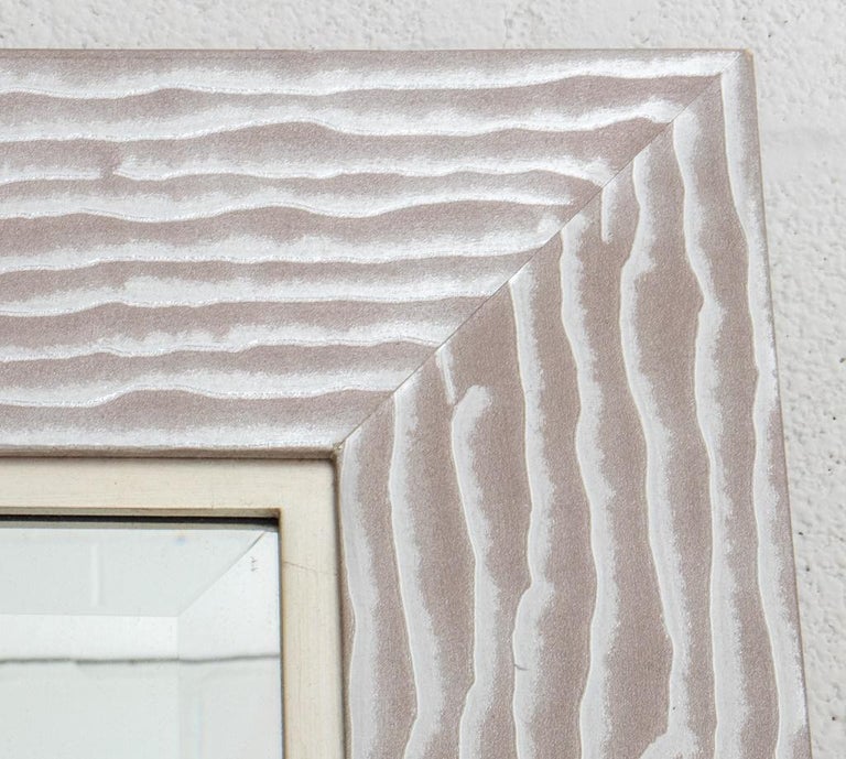 Large Uttermost Elongated Silvered Wood Mirror For Sale at 1stDibs