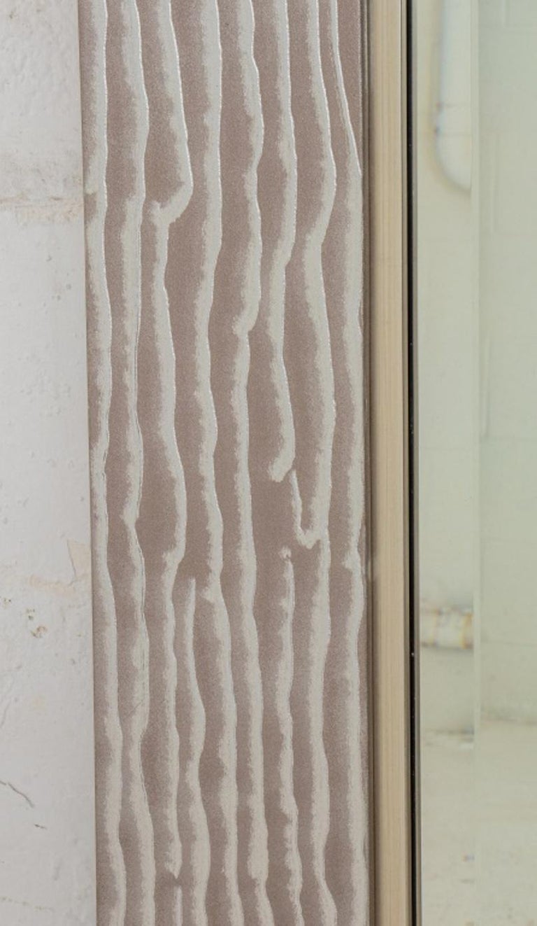 Large Uttermost Elongated Silvered Wood Mirror For Sale at 1stDibs