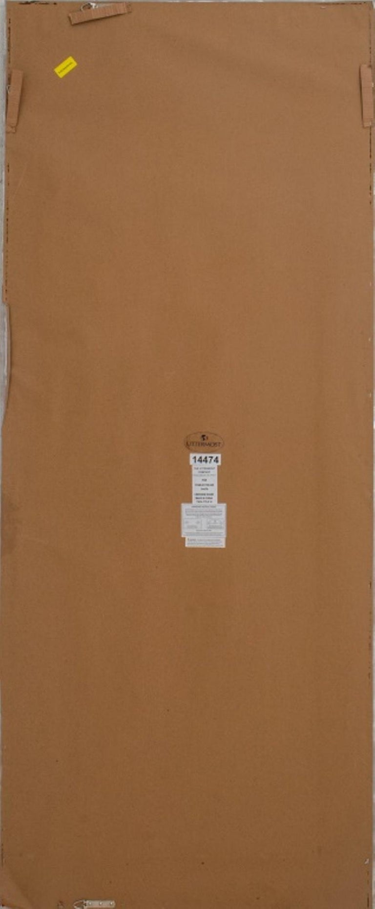 Large Uttermost Elongated Silvered Wood Mirror For Sale at 1stDibs