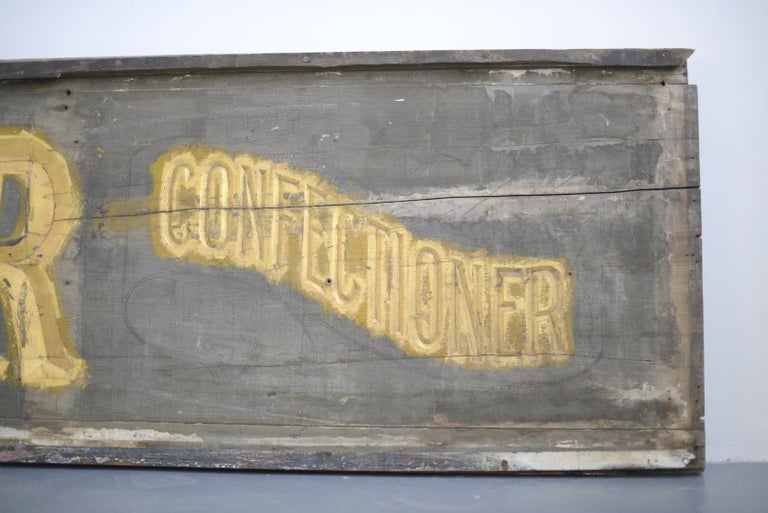 Large V Cut Gold Gilt London Shop Sign, circa 1840 at 1stDibs