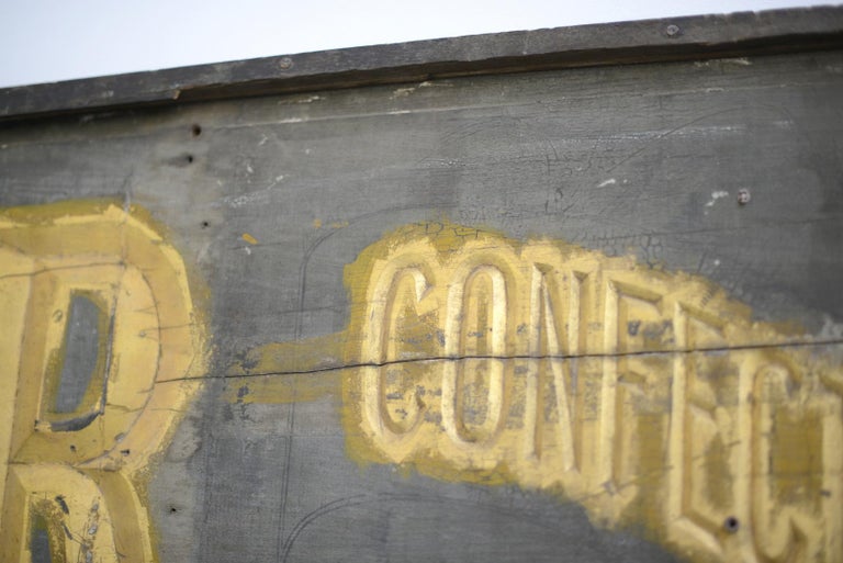 Large V Cut Gold Gilt London Shop Sign, circa 1840 at 1stDibs