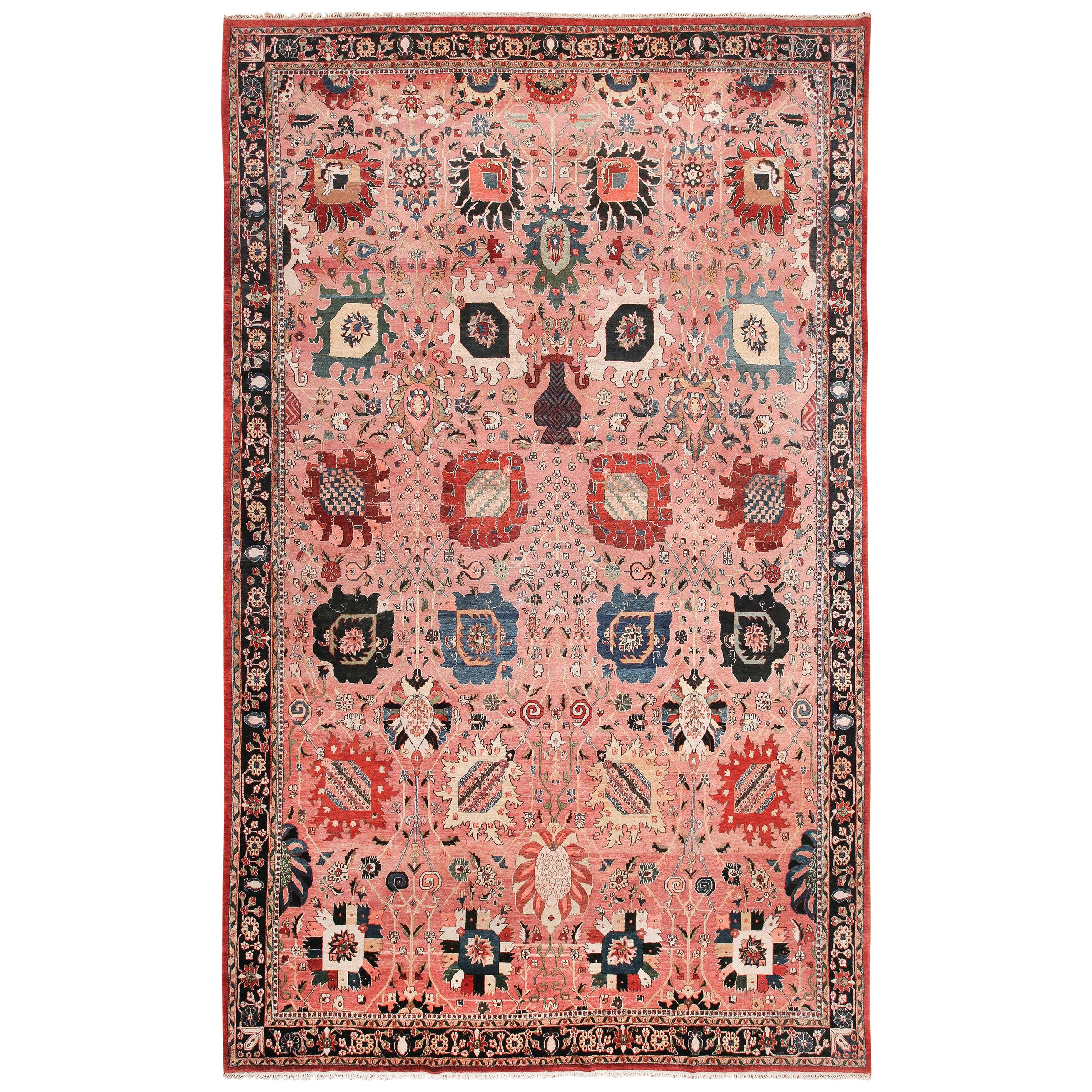 Vintage Art Deco Indian Rug. Size: 12 ft 7 in x 18 ft 7 in For Sale at ...