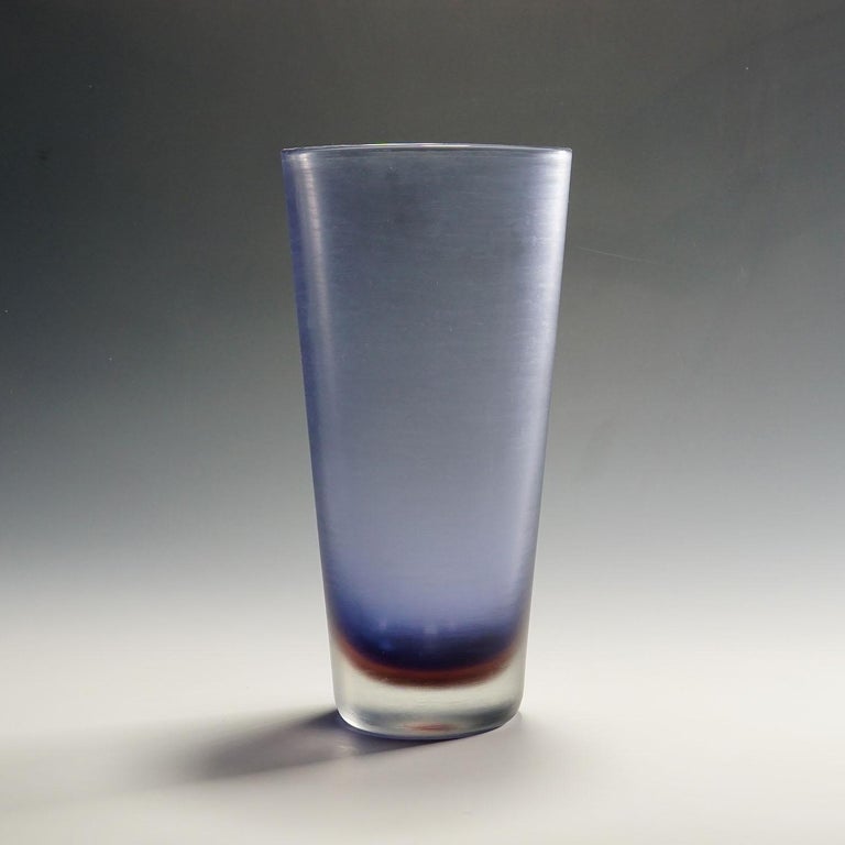 Large Venini Art Glass Vase with Inciso Decoration Paolo Venini, Murano ...