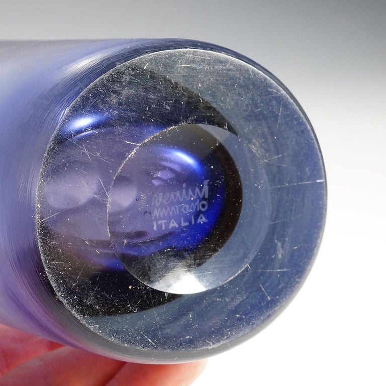 Large Venini Art Glass Vase with Inciso Decoration Paolo Venini, Murano ...